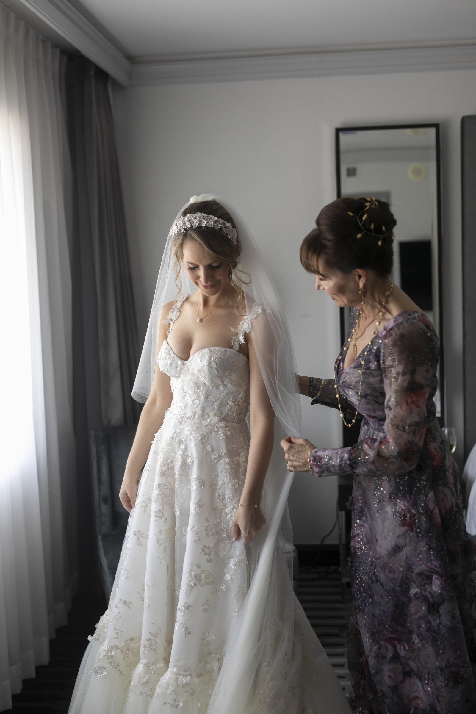 C2024-GL90 - embroidered lace embellished a-line wedding gown – Darius ...